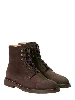 BRUNELLO CUCINELLI Brunello Cucinelli Suede Lace-Up Boots