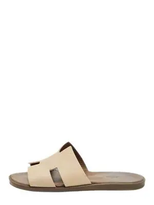 Hermès Izmir H-cut Slide Sandals - Neutrals