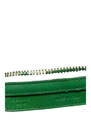 Celine Micro Luggage Tote Bag Green