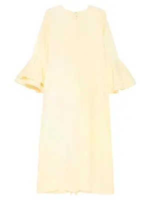 BAMBAH Bambah Tiered Ruffled Linen Maxi Dress