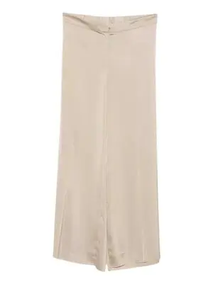 Marina Rinaldi Satin-finish Palazzo Pants - Neutrals