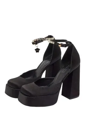 Versace Medusa Pendant Platform Pumps - Black