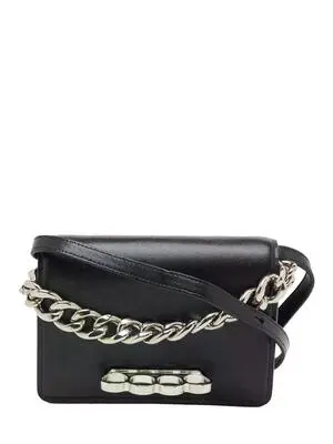 ALEXANDER MCQUEEN Four Ring Leather Shoulder Bag