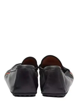 GUCCI Gucci Black Web Stripe Detail Loafers