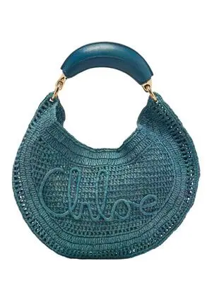 Chloé Raffia Handbag - Blue