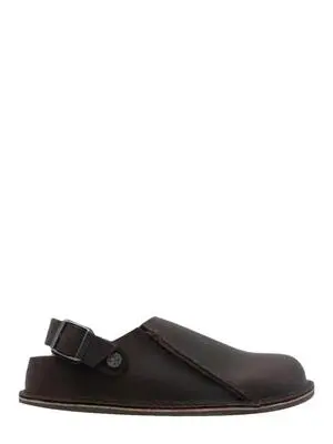 BIRKENSTOCK Lutry Premium Oiled Leather Mules Brown