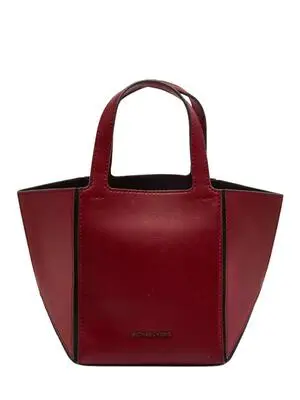 Michael Kors Jordi Leather Tote Bag - Red