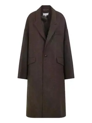 MAISON MARGIELA Maison Margiela Check Wool Coat