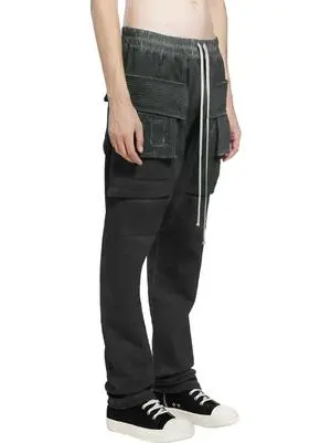 Rick Owens Creatch Cargo Drawstring Trousers - Black