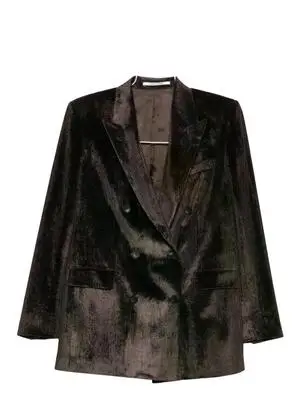 Tagliatore Double-breasted Suit With Peak Lapels - Brown