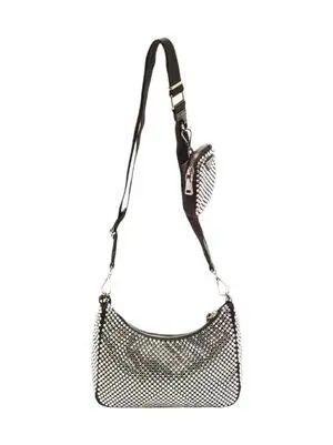 PRADA Re-edition 2005 Crystal-studded Shoulder Bag