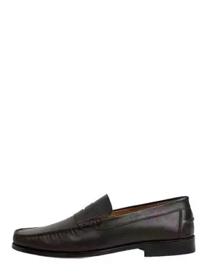 HACKETT LONDON Hand-stitched Saddle Loafers - Brown