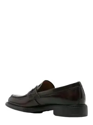 NEROGIARDINI Penny-slot Almond-toe Loafers - Red