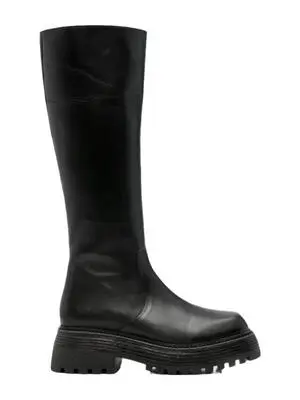 SERGIO MORETTI FIRENZE Round-toe Knee-high Boots - Black