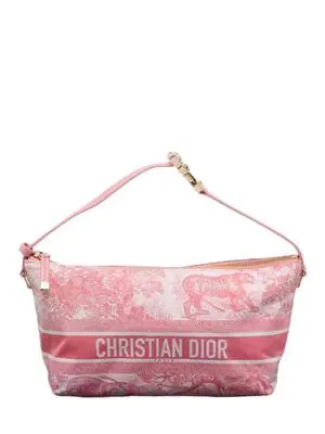 Dior 2024 Diortravel Nomad Toile De Jouy Pouch - Pink