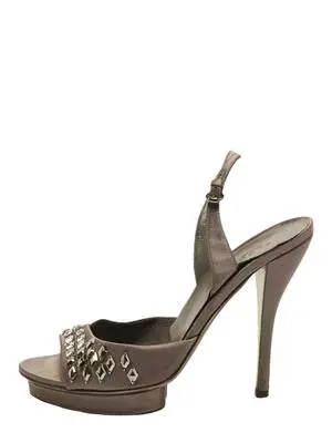 GUCCI Gucci Crystal Embellished Platform Stiletto Sandals