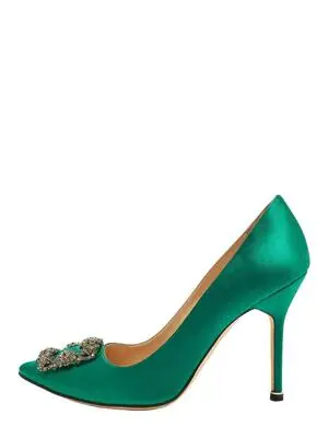 MANOLO BLAHNIK Manolo Blahnik Hangisi Buckle Pumps