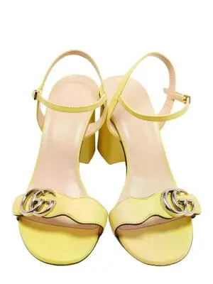 GUCCI Double G Ankle Strap Sandals