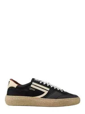 PURAAI Grain-effect Panelled Sneakers