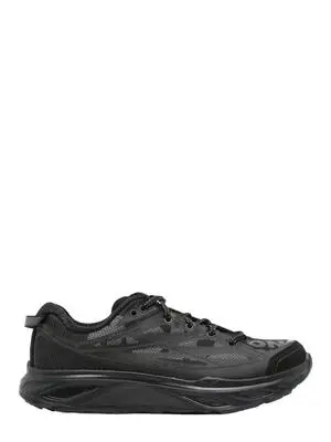 HOKA® Logo Print Panelled Sneakers - Black