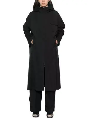 Yohji Yamamoto Hooded Longline Coat - Black