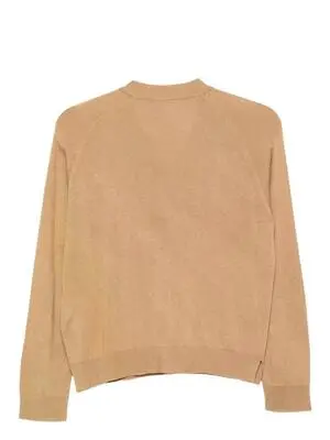 Alpha Studio V-neck Long-sleeve Cardigan - Neutrals