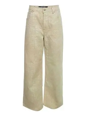 JACQUEMUS Jacquemus Le De-Nîmes Crocodile-Effect Jeans