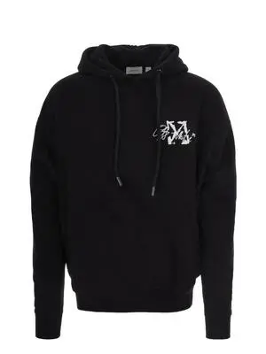 Off-White Logo-print Drawstring Hoodie - Black