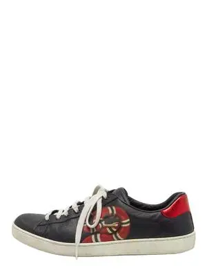Gucci Ace Kingsnake Print Sneakers - Black