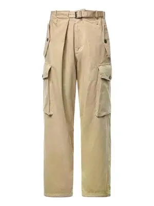 Loewe Cotton Cargo Trousers - Neutrals