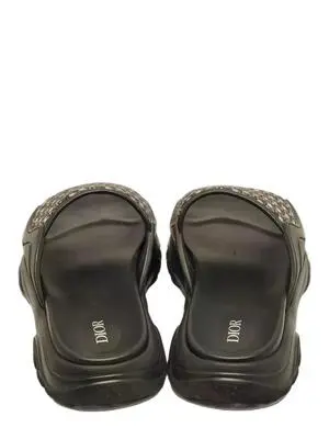 Dior Oblique Jacquard Slides - Black