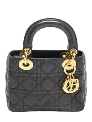 Dior Lady Mini Tote Bag - Black