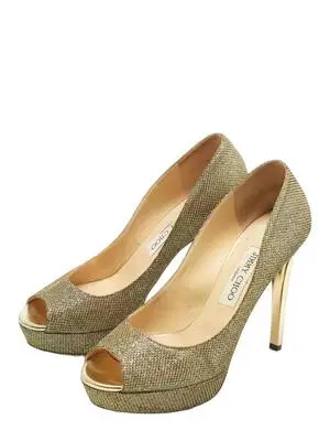 JIMMY CHOO Jimmy Choo Dahlia Glitter Platform Pumps
