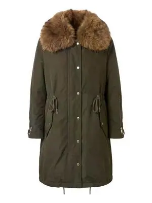 Moncler Halicte Long Down Parka Green