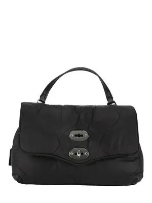 ZANELLATO Postina Lunaria Quilted Shoulder Bag - Black