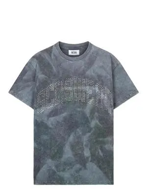 GCDS Logo-studded Washed T-shirt