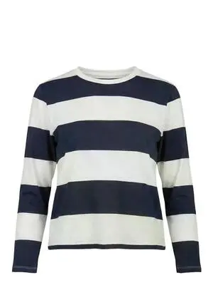 Cynthia Rowley Striped Long-sleeve T-shirt - Blue