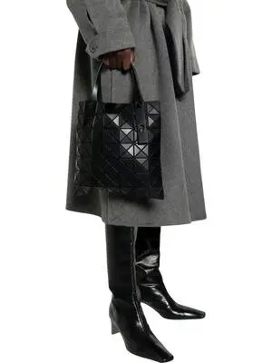Issey Miyake Geometric-panelled Tote Bag - Black