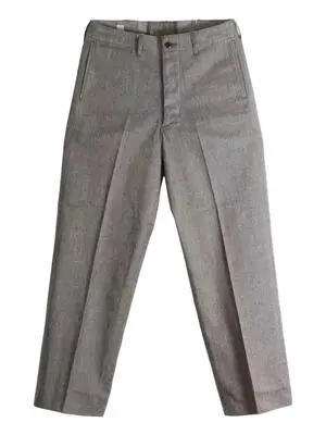 TAIGA TAKAHASHI Lot. 201 Pressed-crease Straight-leg Trousers - Grey