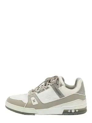 LOUIS VUITTON Louis Vuitton Leather Low-Top Sneakers White