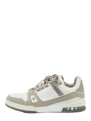 LOUIS VUITTON Louis Vuitton Leather Low-Top Sneakers White