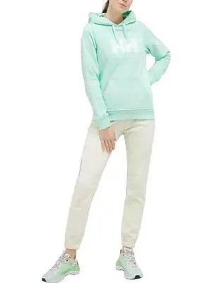 Helly Hansen Logo Print Hoodie - Green