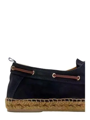 CASTAÑER Nemo Lace-up Suede Ballet Flats