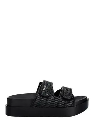 DKNY DKNY Piper Woven Touch-Strap Platform Slides
