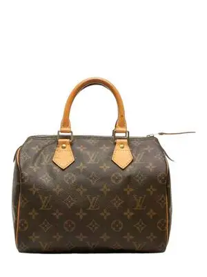 LOUIS VUITTON Monogram Speedy 25 Boston Bag - Brown