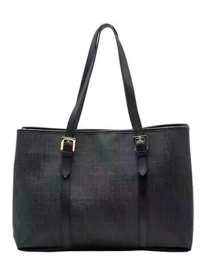 FENDI Fendi Zucchino Coated Canvas Tote Bag