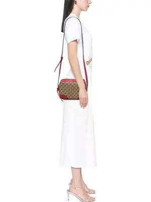 Gucci 2016-2026 Gg Canvas Bree Crossbody Bag - Red