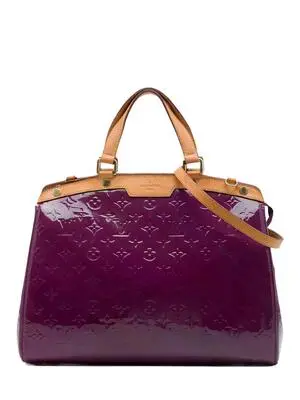 LOUIS VUITTON 2014 Monogram Vernis Brea Gm Satchel Purple
