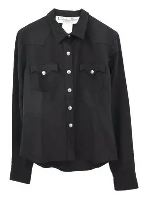 Dior Western Style Button-up Shirt - Black