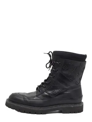 LOUIS VUITTON Landscape Monogram Combat Boots - Black